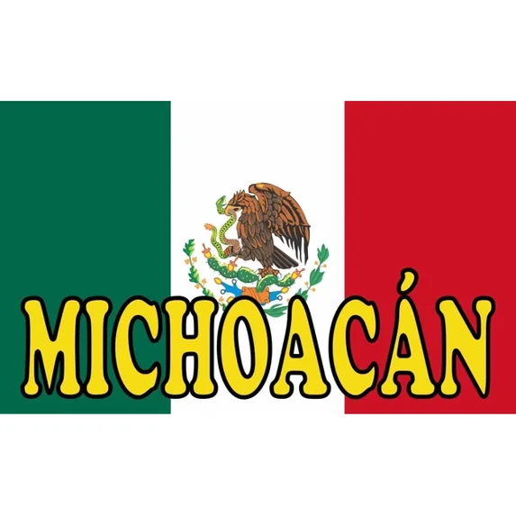 DOPASTICKER Michoacan Mexico Flag Sticker Phone Sticker, Latop Sticker ...