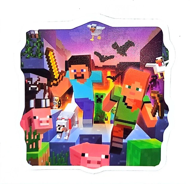 DOPASTICKER Microsoft Minecraft Steve Enderman Creeper Zombie Mojang ...