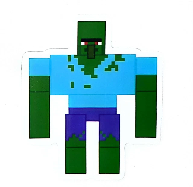 DOPASTICKER Microsoft Minecraft Steve Enderman Creeper Zombie Mojang ...