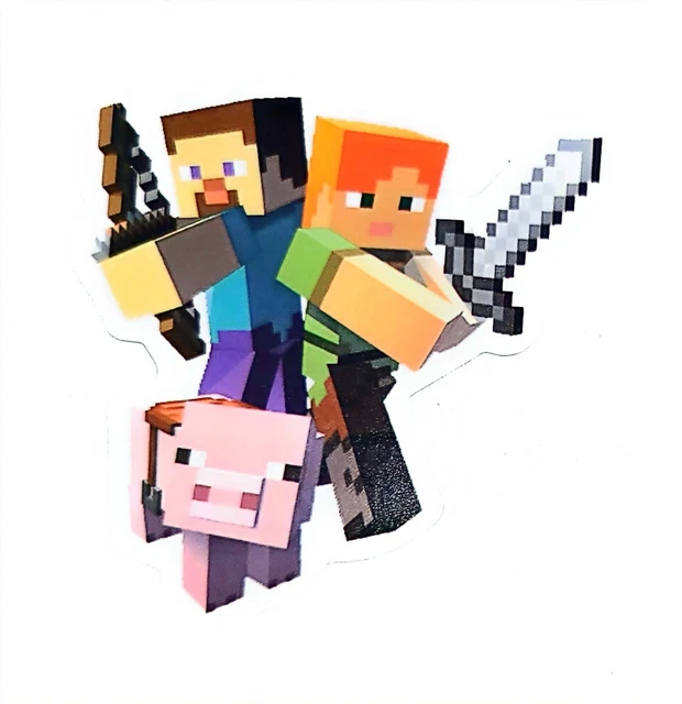 DOPASTICKER Microsoft Minecraft Steve Enderman Creeper Zombie Mojang ...