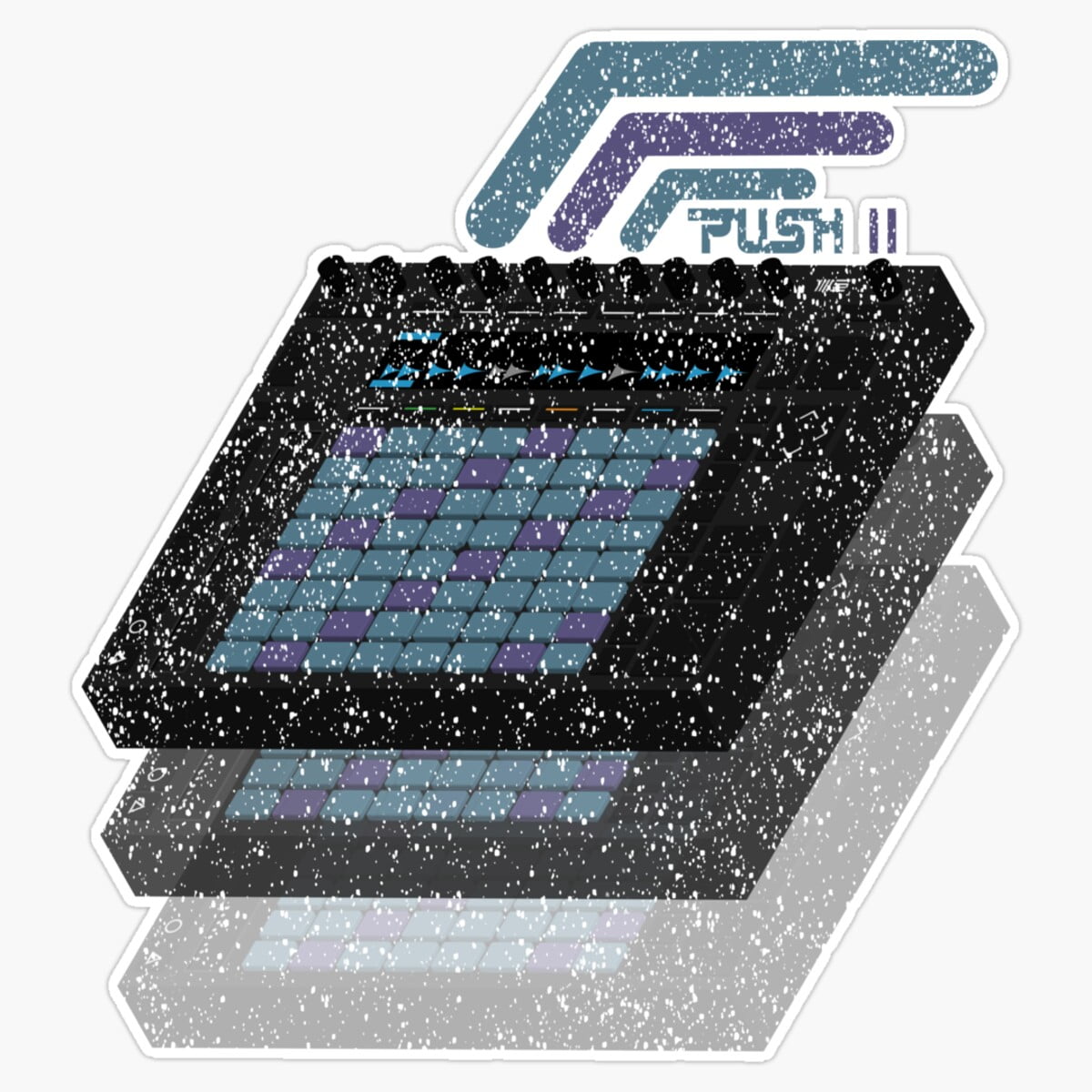 DOPASTICKER Midi Controller Ableton Push 2 For Music Producer Sticker ...