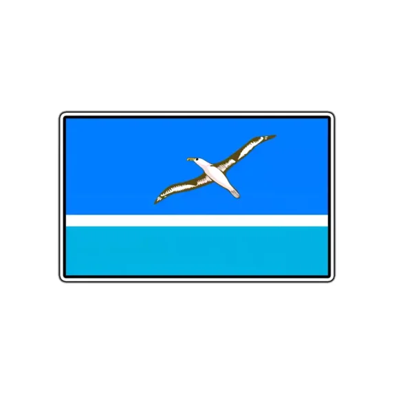 DOPASTICKER Midway Islands Flag Decorative Laptop, Phone Stickers ...