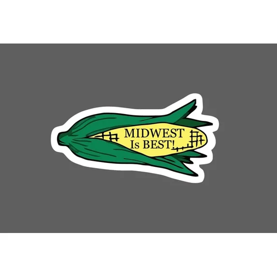 DOPASTICKER Midwest Is Best Sticker Corn States Farming Rural Sticker ...