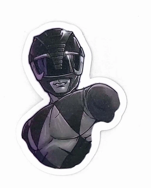 DOPASTICKER Mighty Morphin Power Rangers Black Ranger Zack Adam Mmpr ...