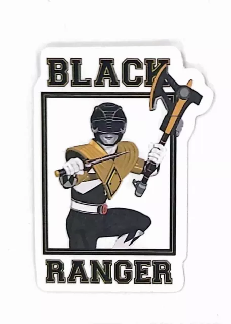 DOPASTICKER Mighty Morphin Power Rangers Black Ranger Zack Adam Mmpr ...