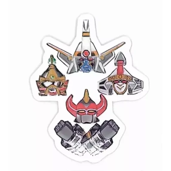 DOPASTICKER Mighty Morphin Power Rangers Megazords Mmpr Super Hero ...