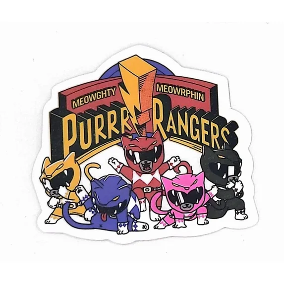 DOPASTICKER Mighty Morphin Power Rangers Mmpr Super Hero Sticker Phone ...