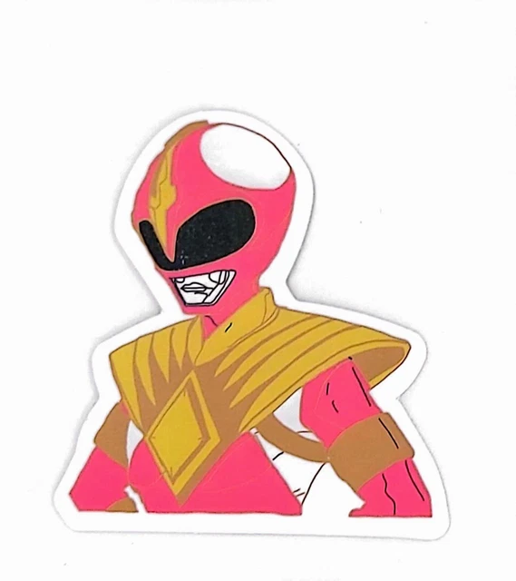 DOPASTICKER Mighty Morphin Power Rangers Pink Ranger Kimberly Mmpr ...
