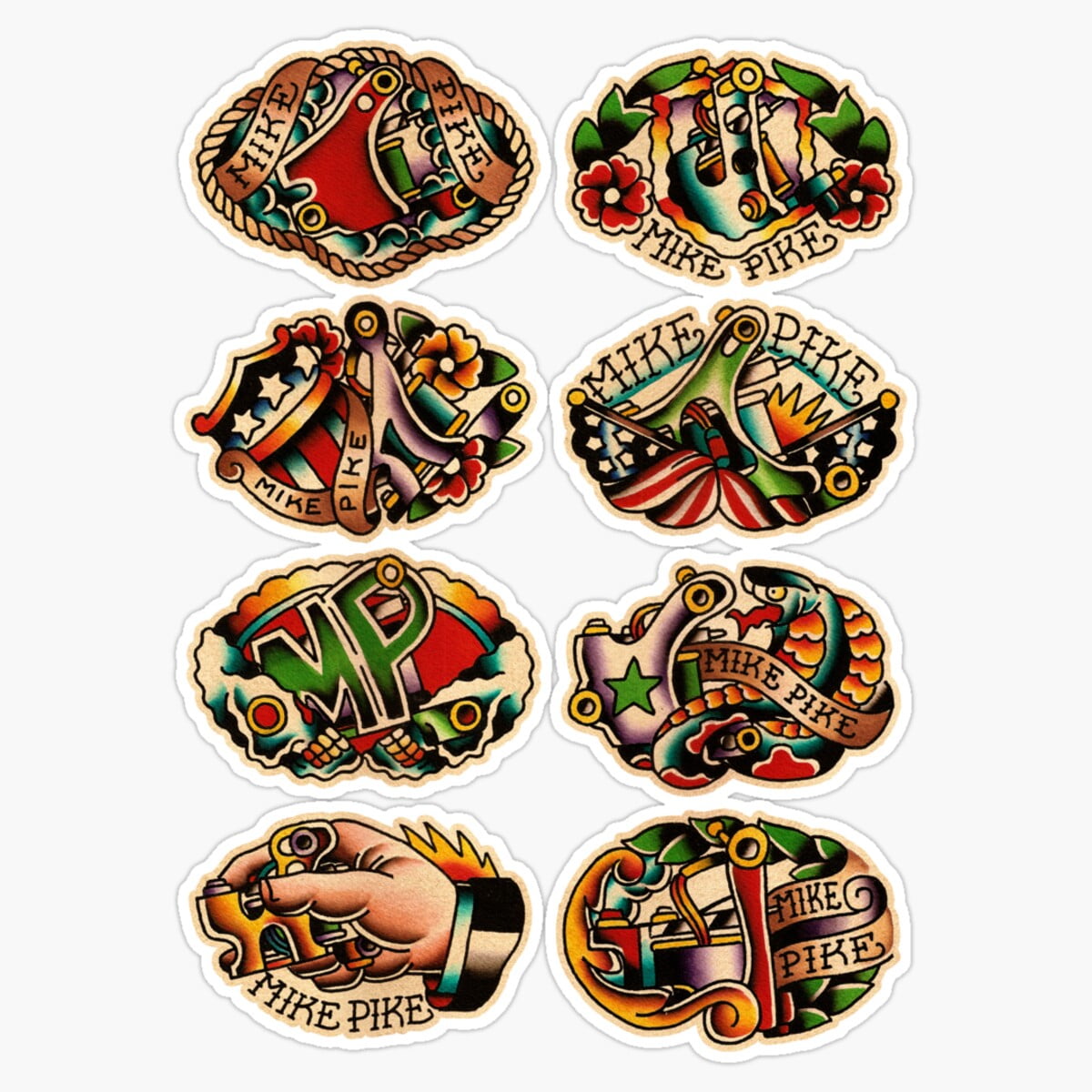 DOPASTICKER Mike Pike Machines 03 Sticker, Phone Sticker Car Sticker ...