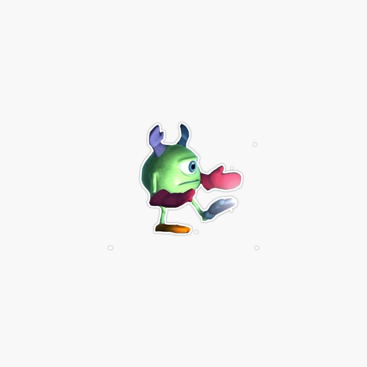 DOPASTICKER Mike Wazowski Sticker, Phone Sticker Car Stickers, Birthday ...