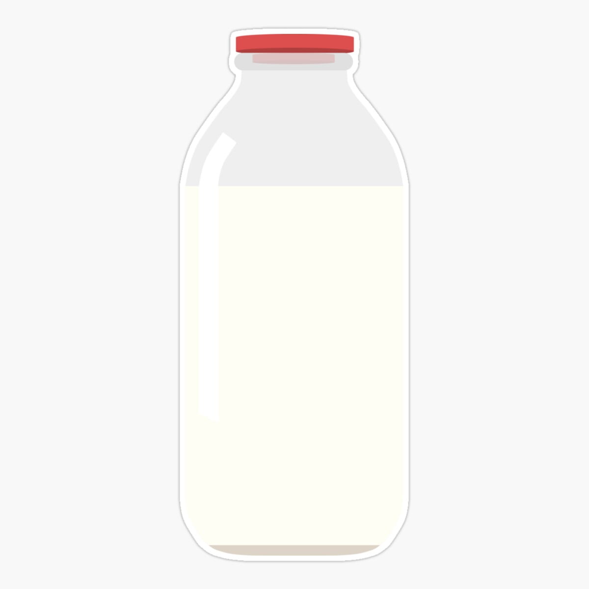 DOPASTICKER Milk Bottle Illustration Sticker, Phone Sticker Car ...