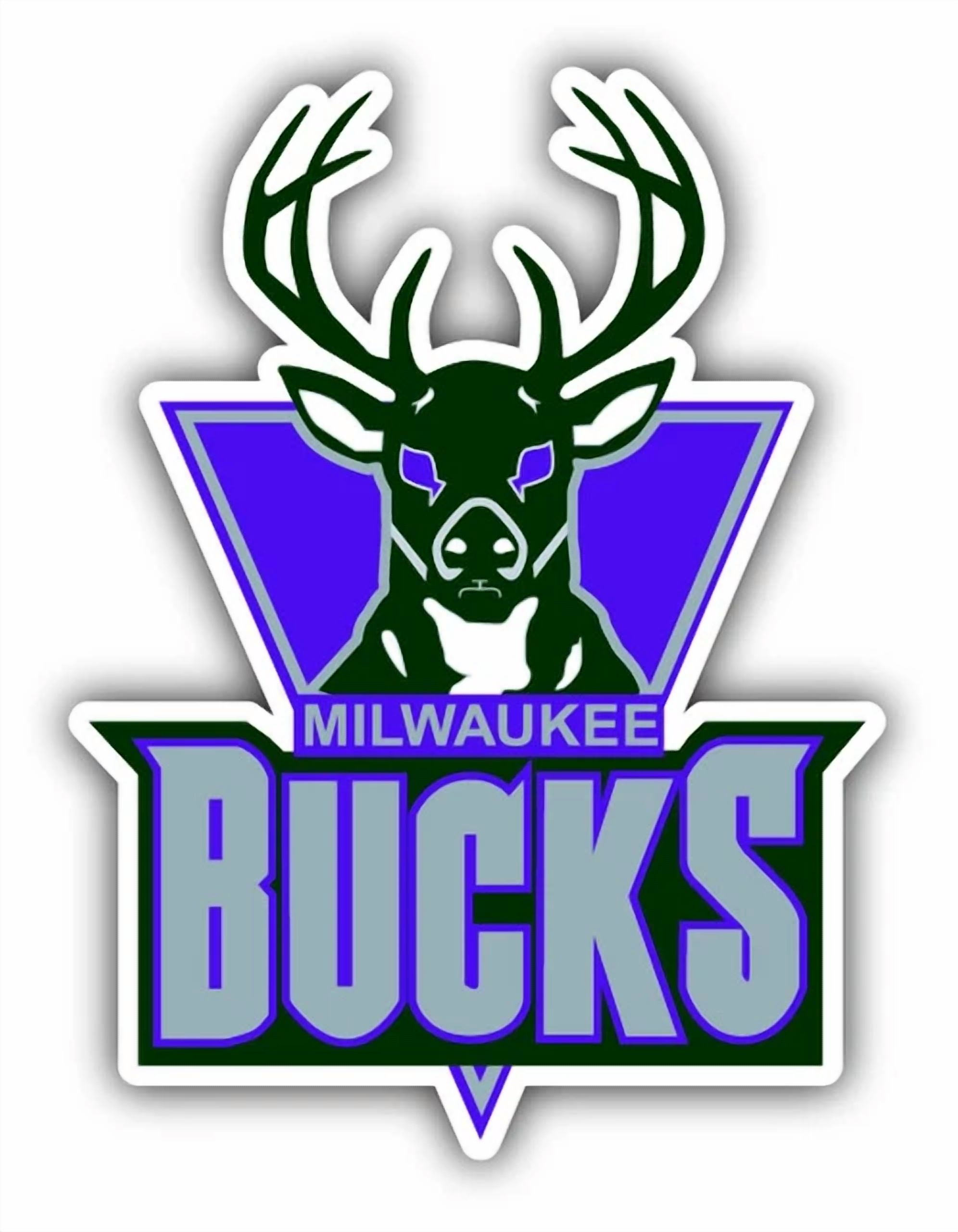 DOPASTICKER Milwaukee Bucks Basketball Sport Logo Car Sticker Phone ...