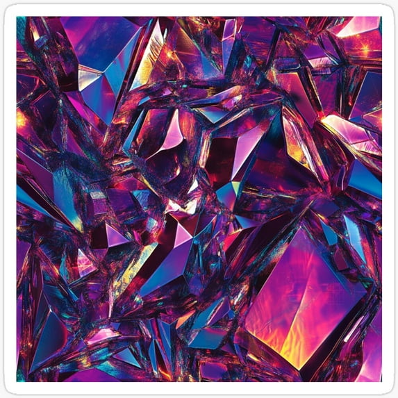 DOPASTICKER Mineral Digital Distortion Sticker Phone Decal Water Bottle ...