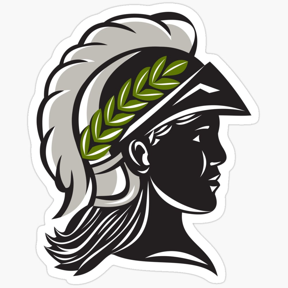 DOPASTICKER Minerva Head Profile Silhouette Retro Sticker Phone Decal ...