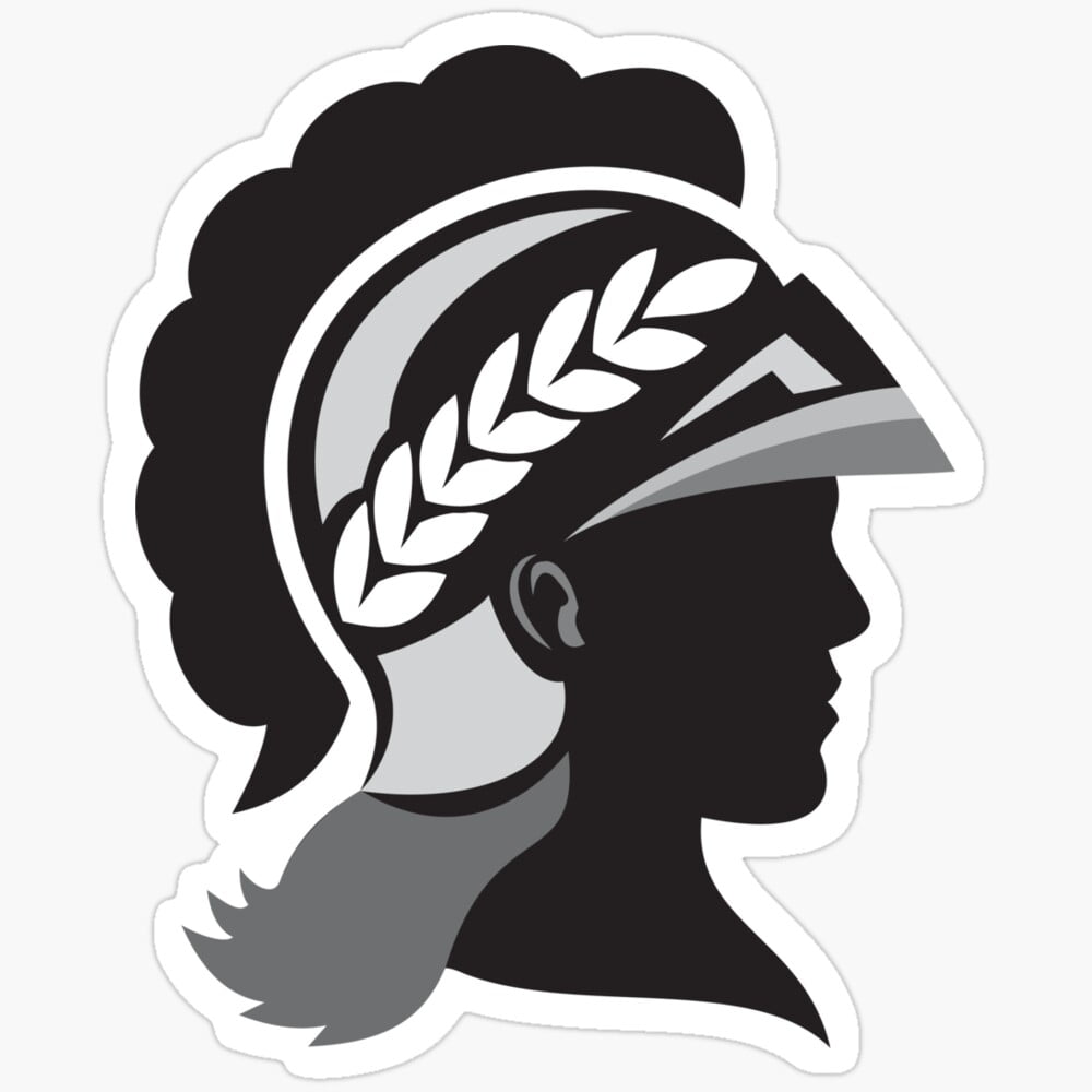 DOPASTICKER Minerva Head Side Silhouette Retro Sticker Phone Decal ...