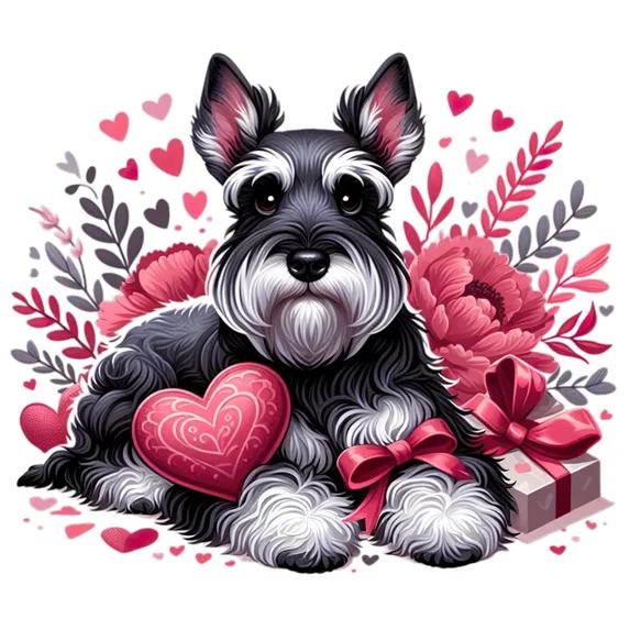 DOPASTICKER Miniature Schnauzer Car Sticker Dogs Sticker Phone Sticker ...