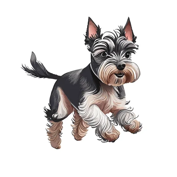 DOPASTICKER Miniature Schnauzer Car Sticker Dogs Sticker Phone Sticker ...