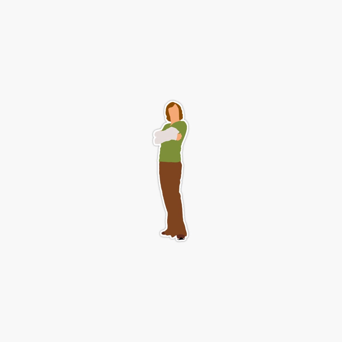 DOPASTICKER Minimalist Shaggy Rodgers Live Action Sticker, Phone ...
