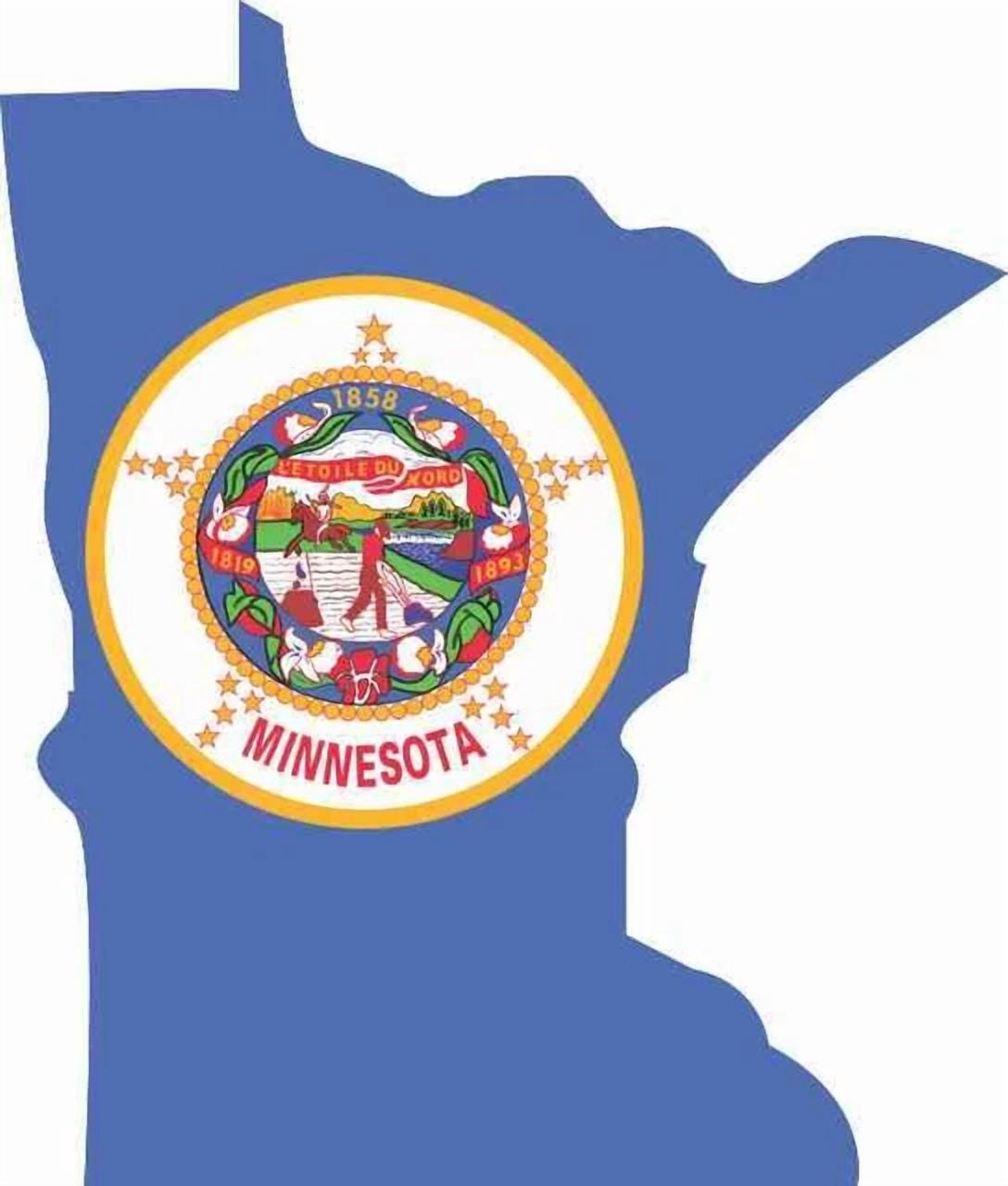 DOPASTICKER Minnesota Sticker Flags Car Truck State Flag Sticker Phone ...