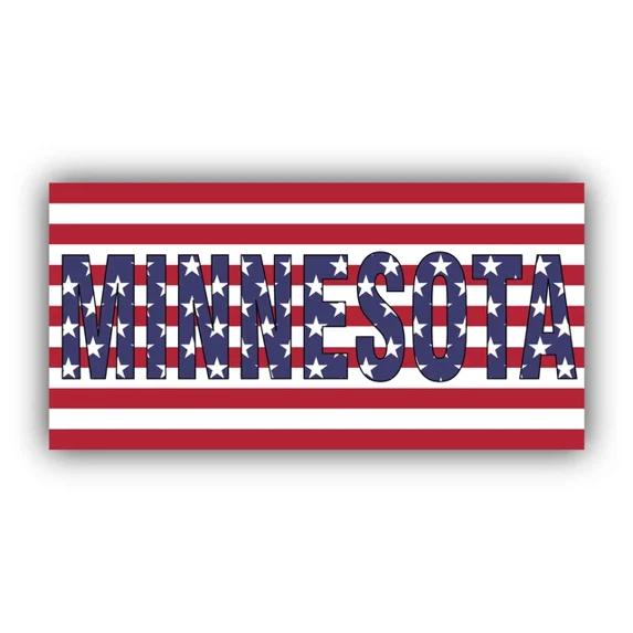DOPASTICKER Minnesota Usa State Flag Sticker Car Phone Decal Water ...