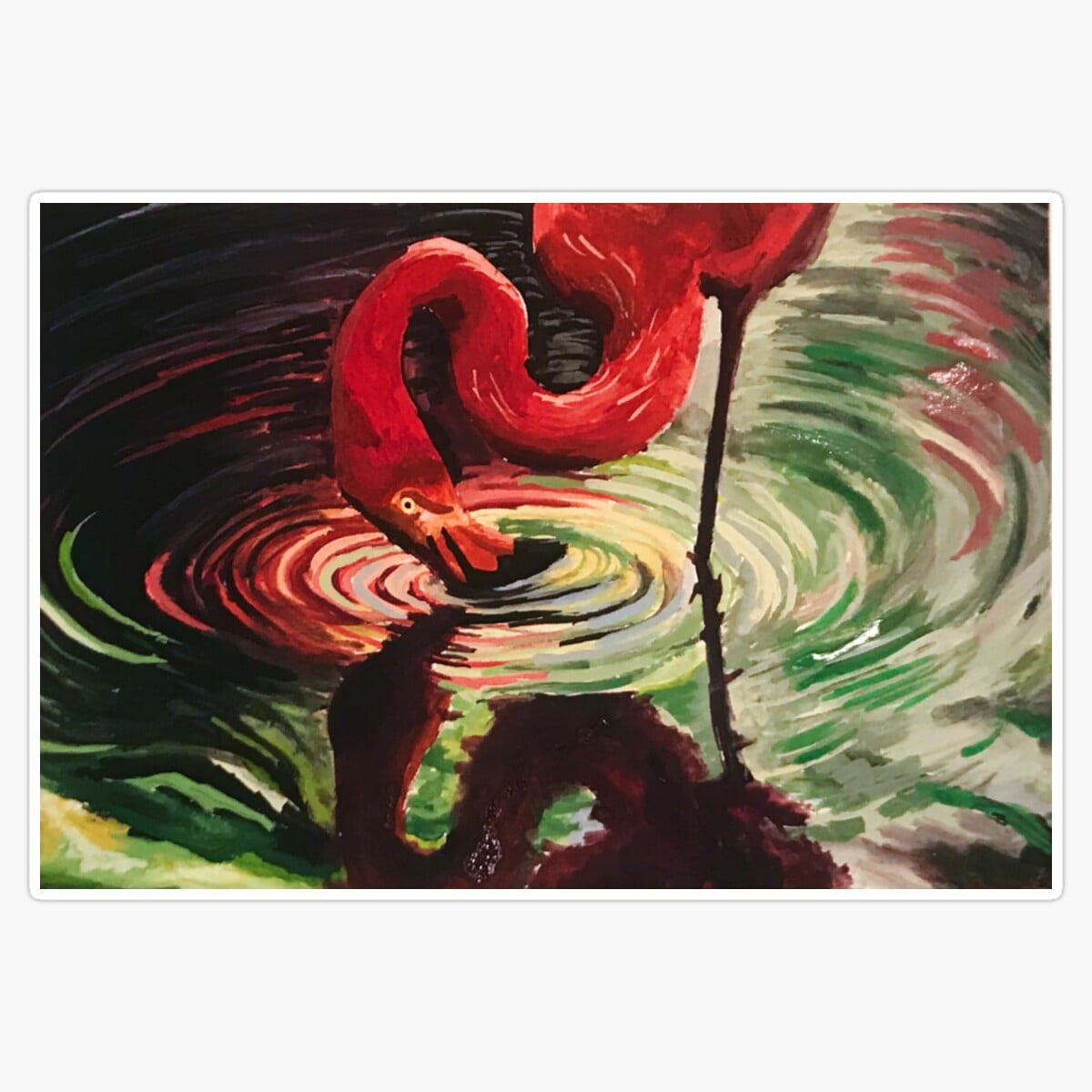 DOPASTICKER Mirror Sticker, Phone Sticker Water Bottle Sticker Car ...