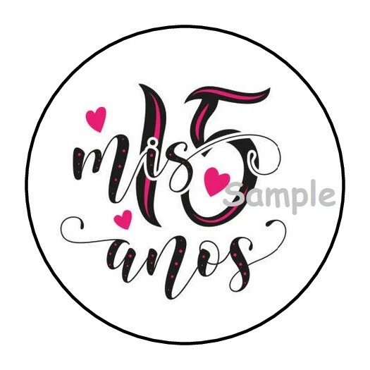 DOPASTICKER Mis 15 Anos Stickers Quinceanera Party Favor Phone Decal ...