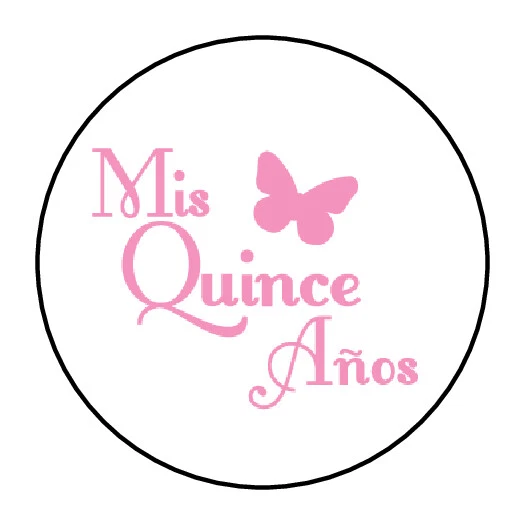 DOPASTICKER Mis Quince Anos Stickers Quinceanera Favors Phone Decal ...