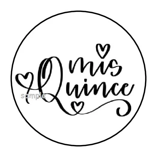 DOPASTICKER Mis Quince Stickers Quinceanera Favors Phone Decal Water ...
