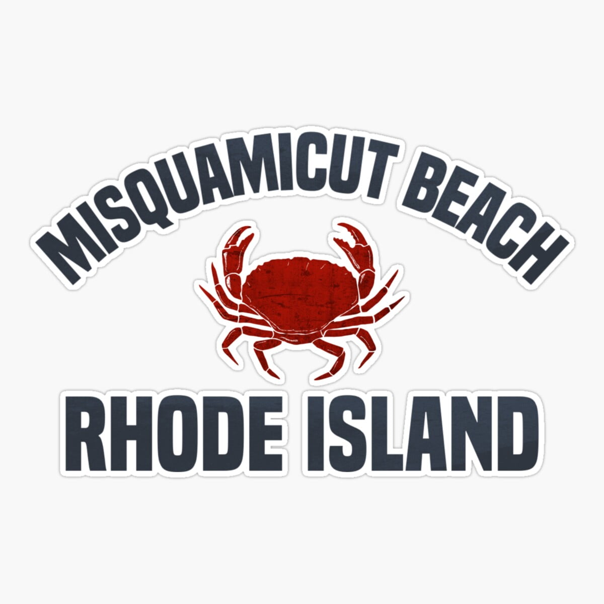 DOPASTICKER Misquamicut Beach Rhode Island Sticker, Phone Sticker Car ...