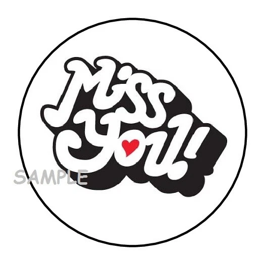 DOPASTICKER Miss You Stickers Phone Decal Water Bottle Stickers, Cars ...