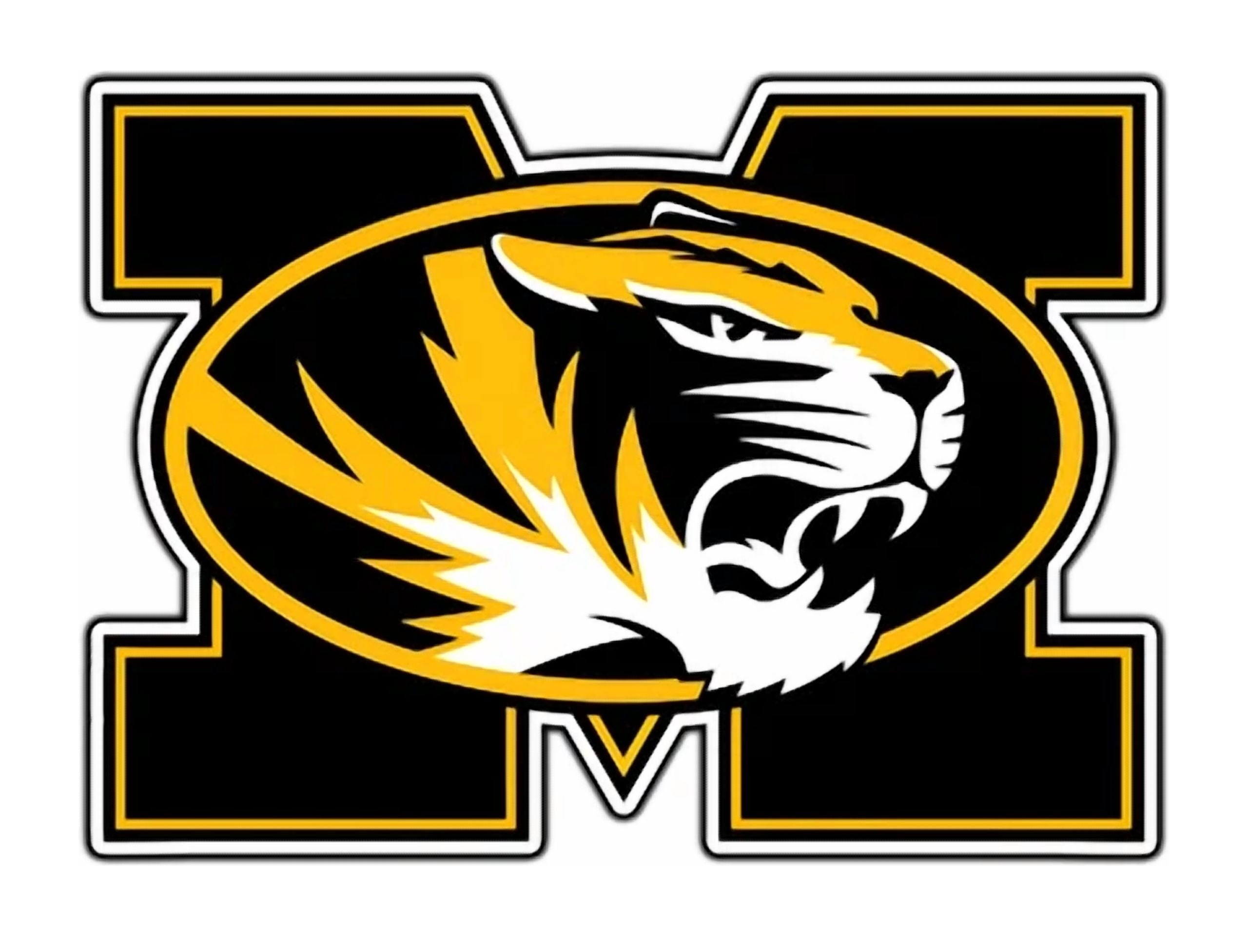 DOPASTICKER Missouri Tigers Monogram Logo #2 Decorative Laptop, Phone ...