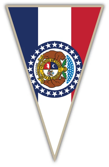 DOPASTICKER Missouri Usa State Flag Car Sticker Decal Phone Decal Water ...