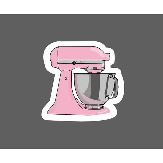 DOPASTICKER Mixer Sticker Baking Pink Cake Food Family Sticker Phone ...