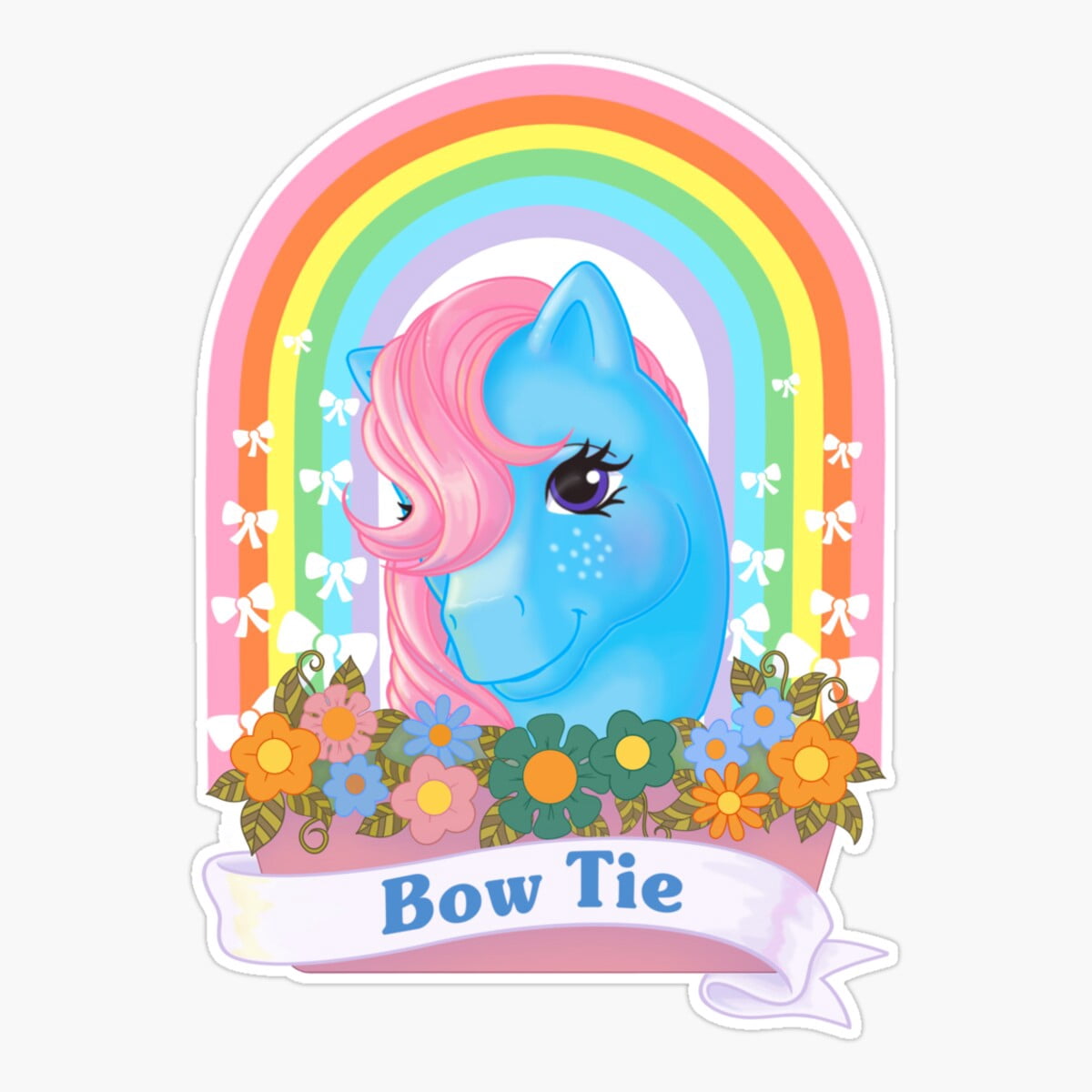 DOPASTICKER Mlp Bow Tie Pretty Parlor Sticker, Phone Sticker Car ...