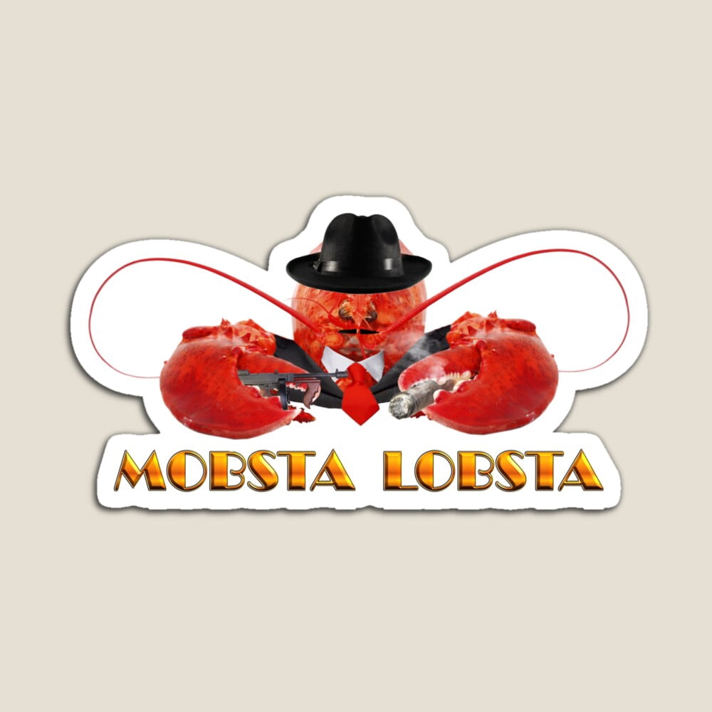 DOPASTICKER Mobsta Lobsta - Lobster Mafia Mobster Sticker - 7028 Hot ...