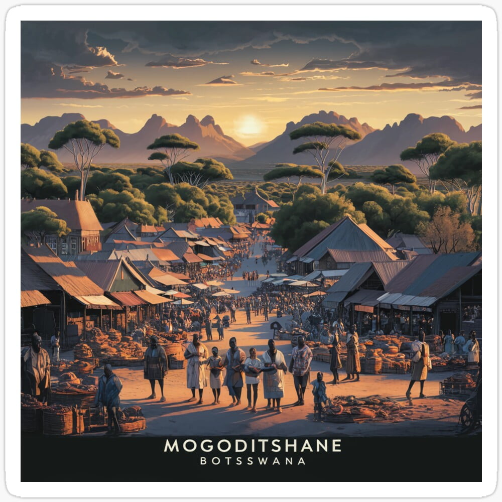 DOPASTICKER Mogoditshane,Botswana Gift You - Phone Stickers, Waterproof ...