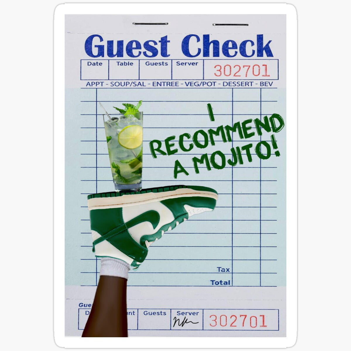 DOPASTICKER Mojitooguest Check Sticker Birthday Gifts - Decorative ...