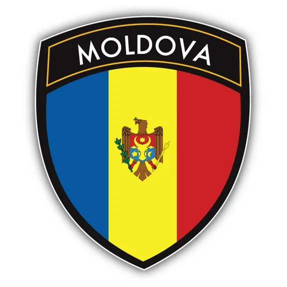 DOPASTICKER Moldova Flag Shield Car Sticker Phone Decal Water Bottle Stickers, Cars Stickers ...