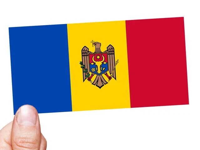 DOPASTICKER Moldova Flag Sticker Decal Phone Decal Water Bottle ...