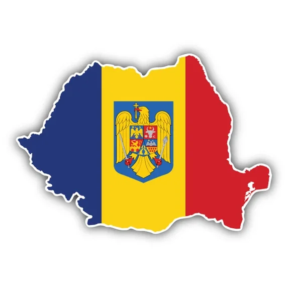 DOPASTICKER Moldova Map World Flag Car Sticker Phone Decal Water Bottle ...