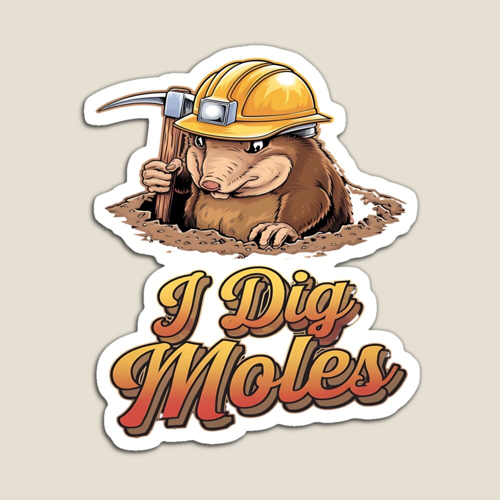 DOPASTICKER Mole-Tastic - I Dig Moles - Can You Dig It - Holy Moly ...