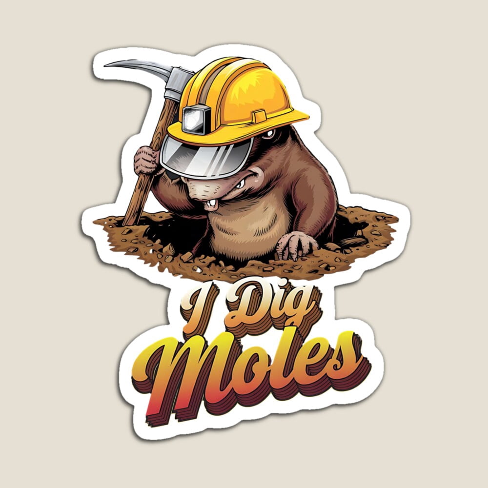 DOPASTICKER Mole-Tastic - I Dig Moles - Can You Dig It - Holy Moly ...