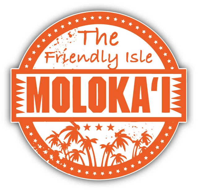 DOPASTICKER Molokai Hawaii Island Grunge Travel Car Sticker Phone Decal ...