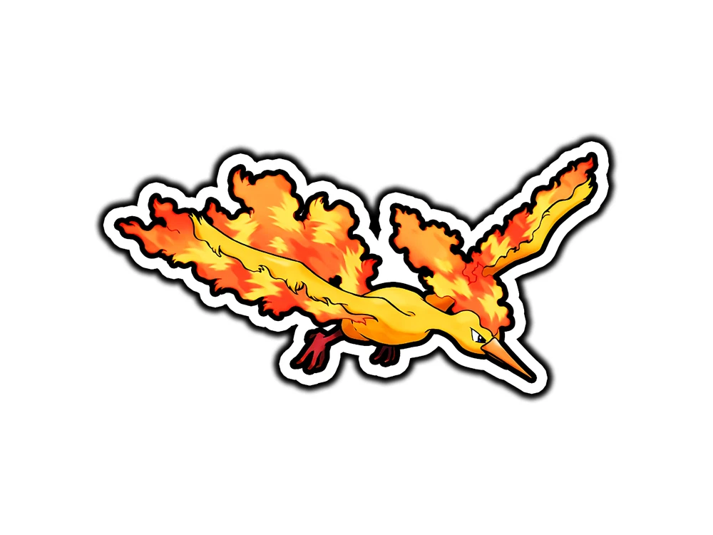 DOPASTICKER Moltres Sticker Decal Phone Decal Water Bottle Stickers ...
