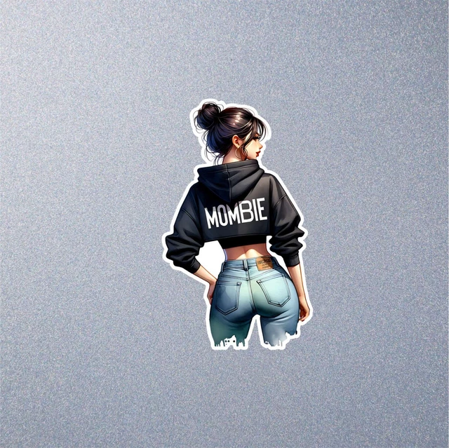 DOPASTICKER Mombie Crazy Plant Lady Pin Up Girl Car Sticker, Water ...