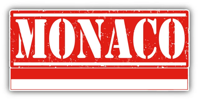 DOPASTICKER Monaco Grunge Travel Car Sticker Phone Decal Water Bottle ...