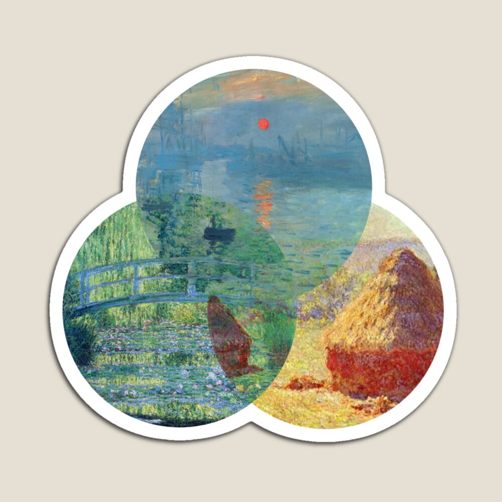 DOPASTICKER Monet Sticker Decorative Laptop, Phone Stickers, Waterproof ...