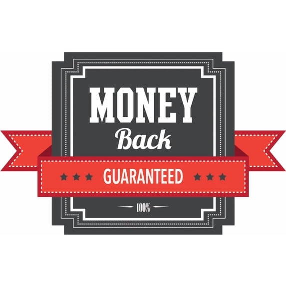 DOPASTICKER Money Back Guaranteed Badge Sticker Decal Phone Decal Water ...
