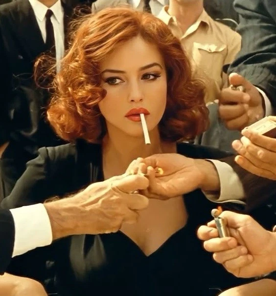 DOPASTICKER Monica Bellucci Sticker Malena Iconic Lighter Scene ...