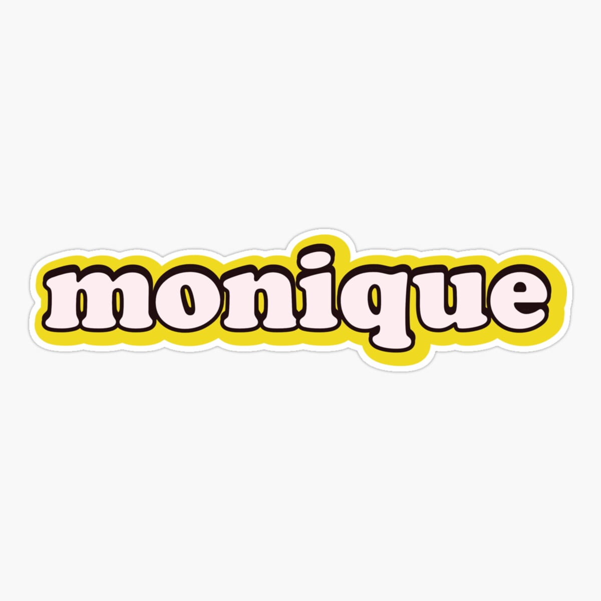 DOPASTICKER Monique Name- Surprise Gift Wife On Anniversary, Gift ...